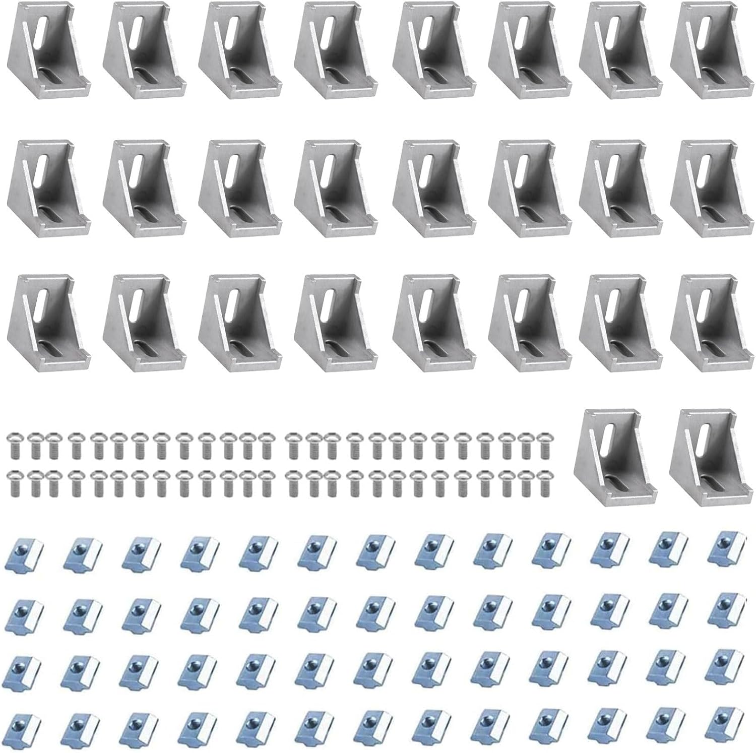 24pcs Seekliny 4040 Aluminum Extrusion Corner Bracket 4040 Hardware V ...