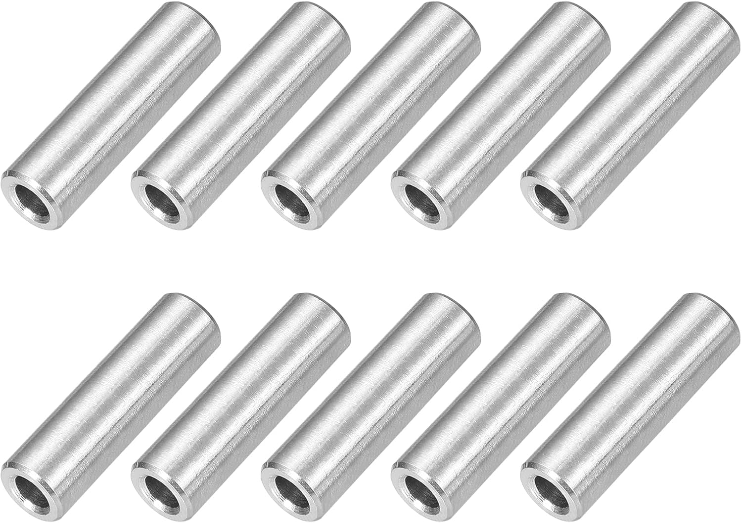 Amazon.com: uxcell 10 Pcs Stainless Steel Spacers, 3mm ID x 6mm OD x ...