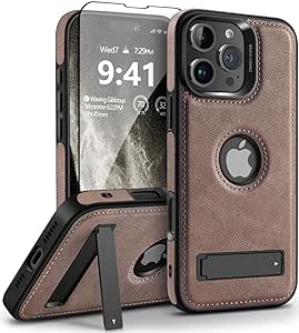 Amazon.com: VAUSERDY for iPhone 16 Pro Case Leather,[Compatible with MagSafe], Slim Adjustable ...