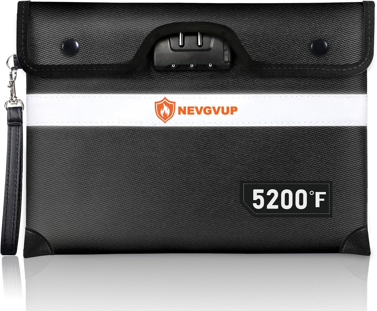 Amazon.com: 5200°F Upgraded Fireproof Money Bag with Lock, Fireproof ...