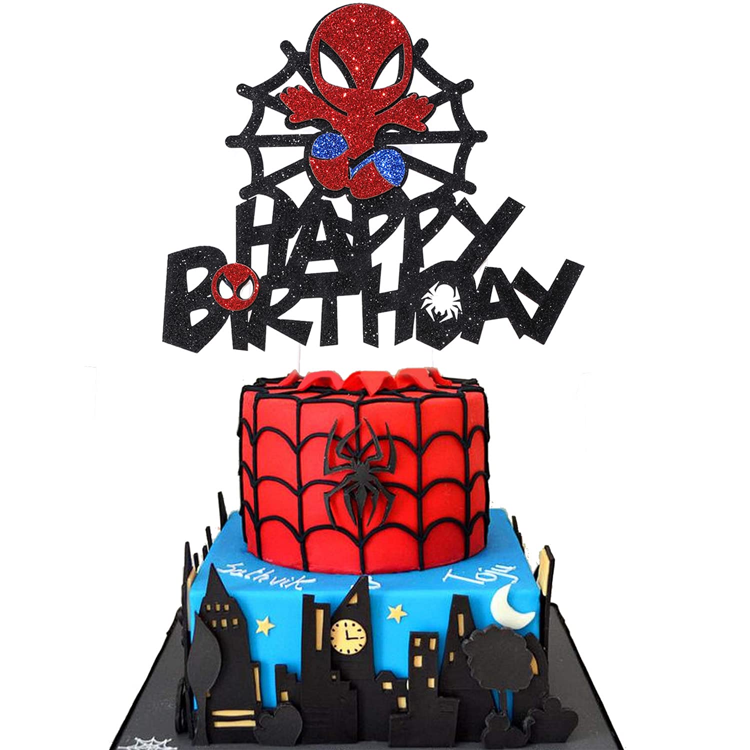 Buy ZEADERS Happy Birthday Cake Topper Cartoon Theme Party Cake ...