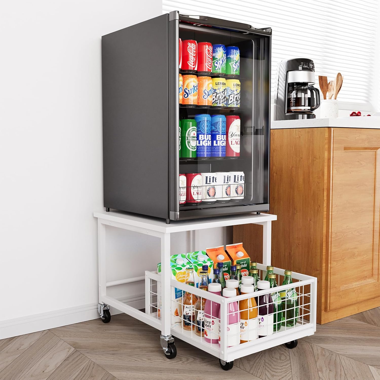 Amazon.com: SpaceAid Mini Fridge Stand with Storage, 19.7" W x 19.7" D ...