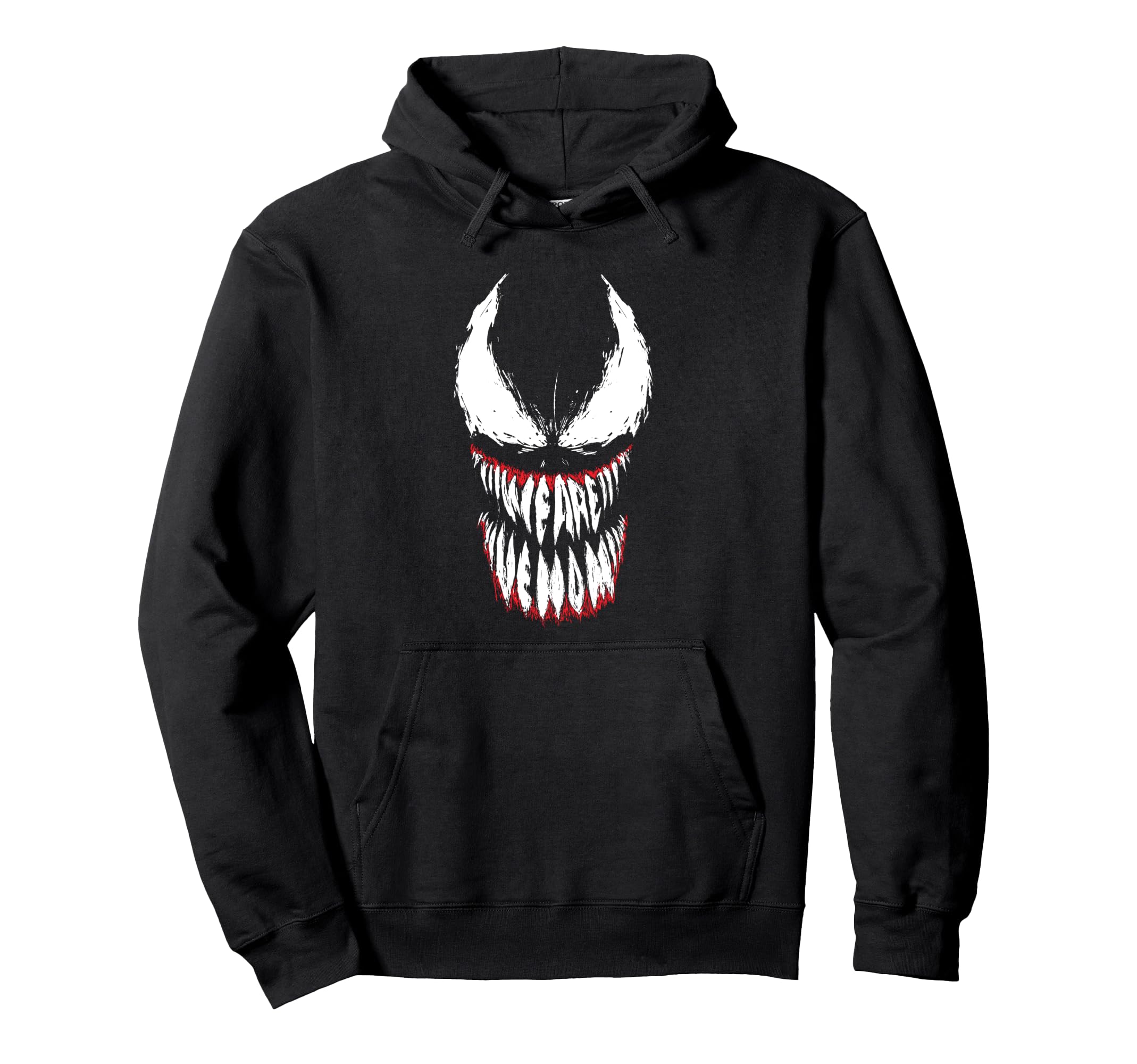 Amazon.com: Marvel Venom We Are Venom Face Grin Pullover Hoodie ...