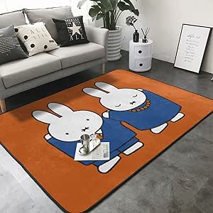 Amazon.co.jp: Miffy Rug Carpet Anti Dust Mite Antibacterial Odor ...