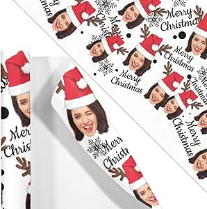 Amazon.com: Custom Wrapping Paper Personalized Photo Birthday Wrapping ...