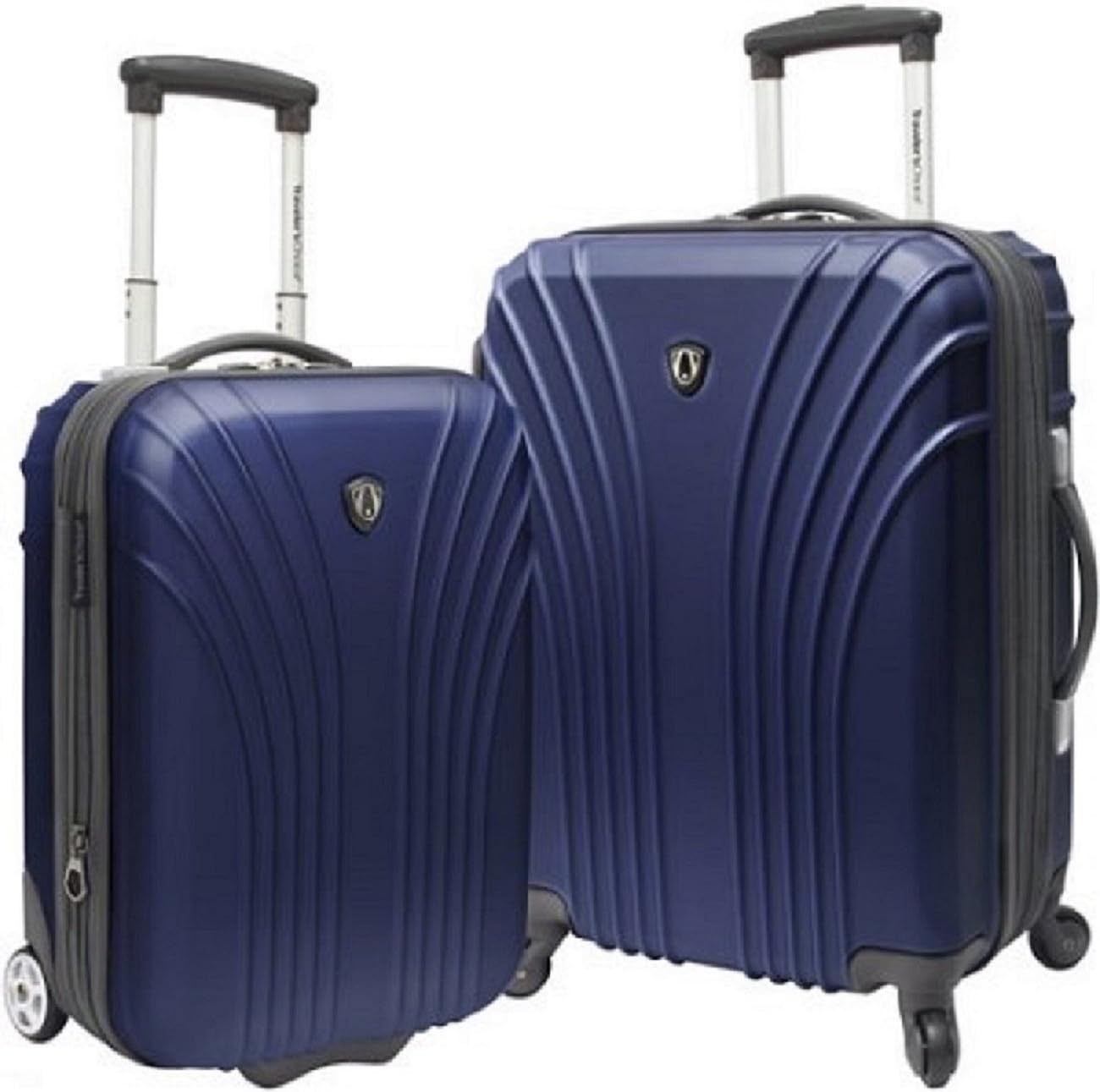Amazon.com | 2 Piece Hardsided Expandable Luggage Set Color: Navy ...