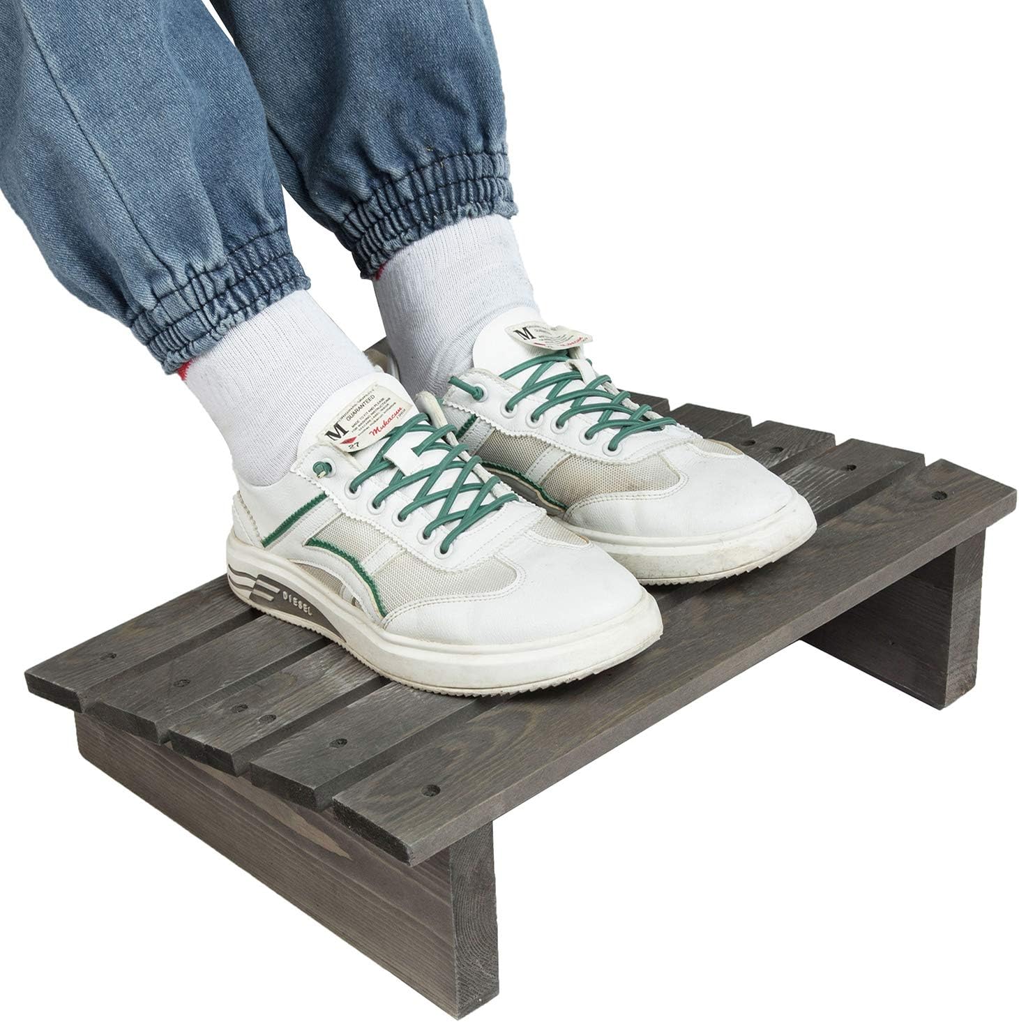 Amazon.com: Yookeer Foot Rest for Under Desk at Work, Wooden Foot Stool ...