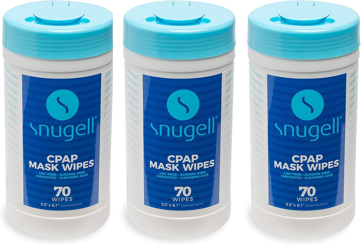 Amazon.com: CPAP Mask Wipes by Snugell (3 Canister, 70 Count ...