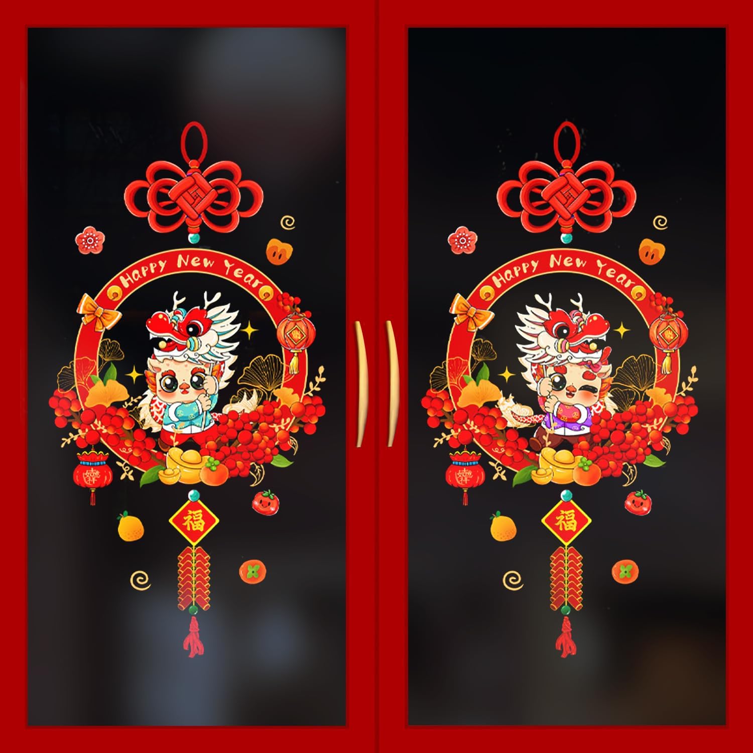 Amazon.com: Kissvian Chinese New Year Window Stickers, 2024 Spring ...