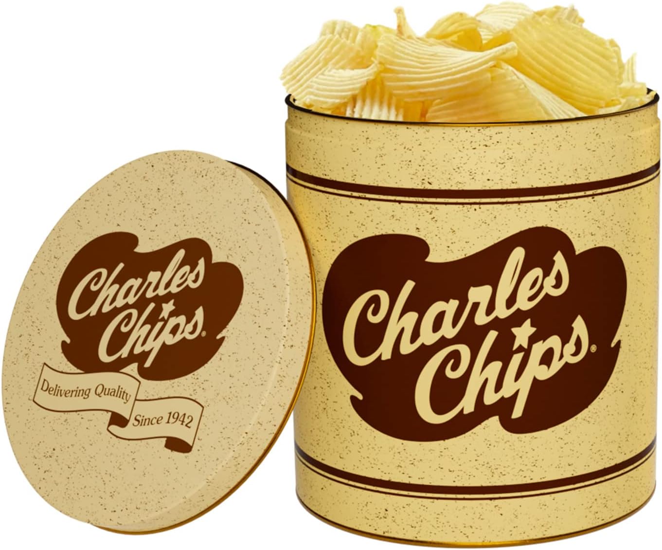 Amazon.com : Charles Chips Salt Vinegar Waffle Tin : Everything Else