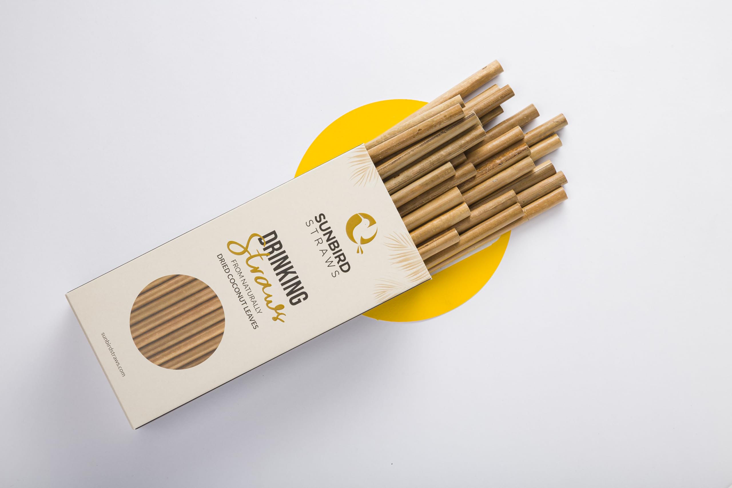 Sunbird Shakes & Smoothies Coconut Leaf Drinking Straws,Organic ...