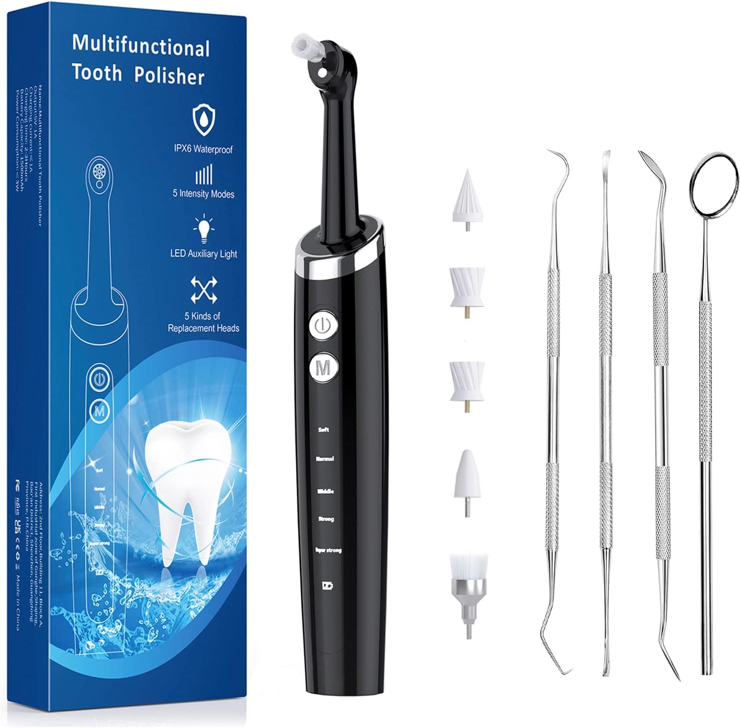 Amazon.com: Heartyfly Dental Tools, Electric Tooth Polisher & Manual ...