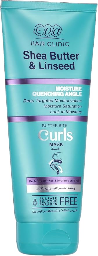 Eva Hair Clinic Curls Mask Shea Butter & Linseed 200 Gm: Buy Online at ...