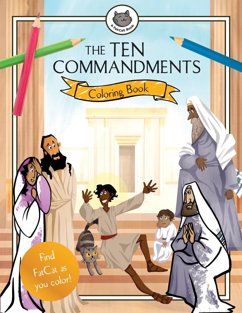 The Ten Commandments Coloring Book (A FatCat Book): Kennedy, Natasha ...
