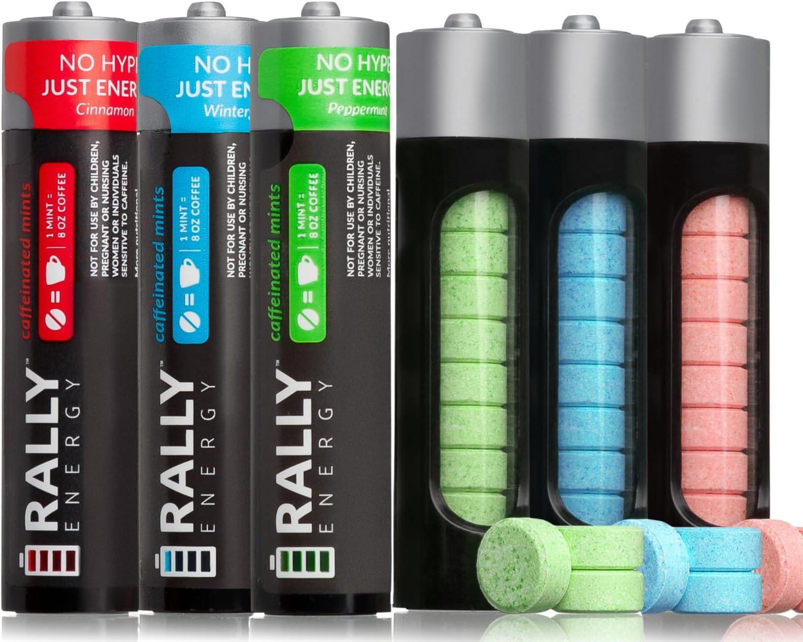 Amazon.com: Caffeine Mints by Rally, 60 Milligram, Instant Energy ...