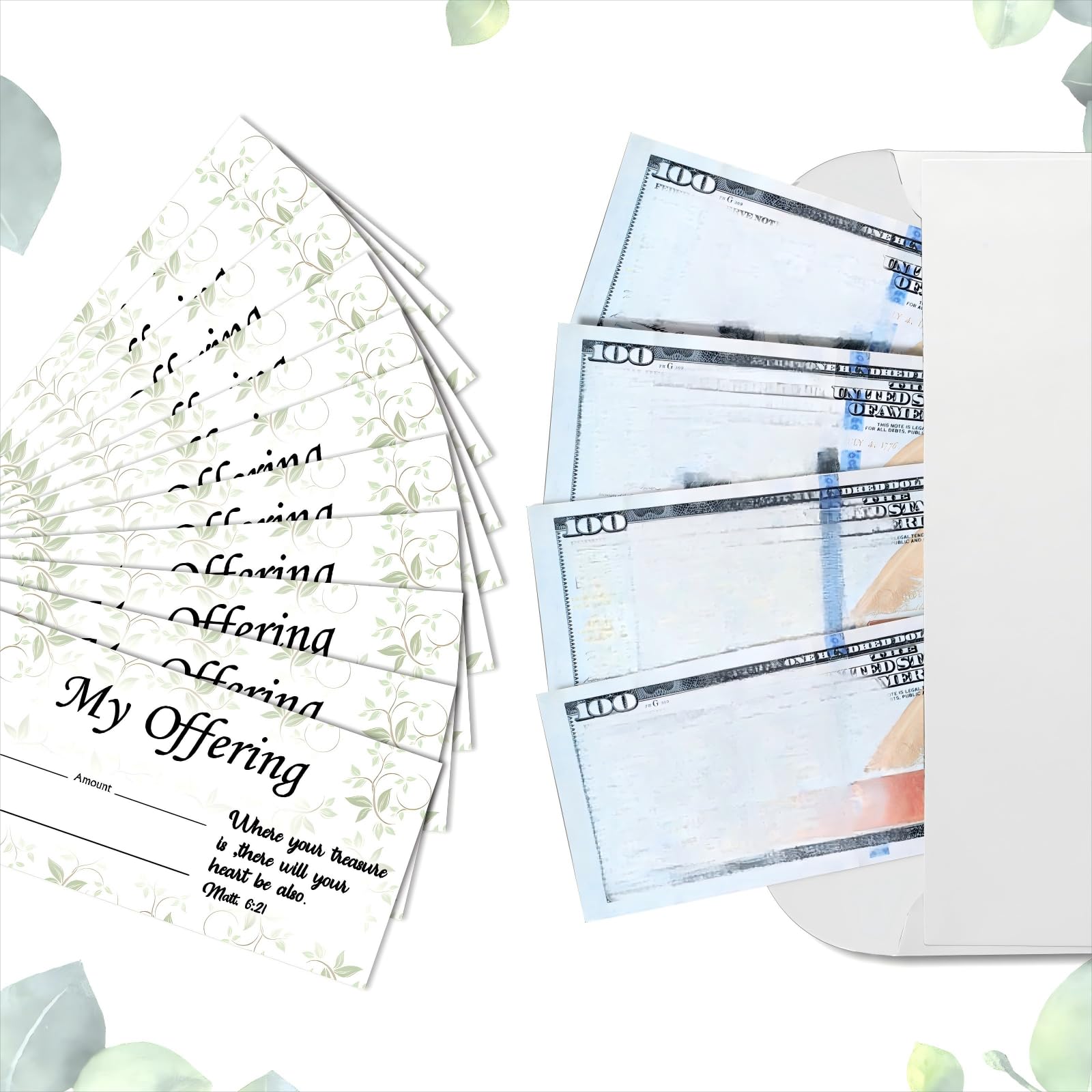 Snapklik.com : Eaasty 200 Pieces Church Offering Envelopes My Offering ...