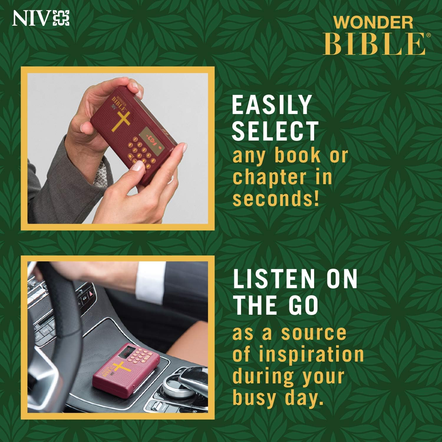 WONDER BIBLE NIV - The Audio Bible Player with New Barbados | Ubuy