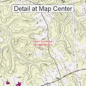 Amazon.com : USGS Topographic Quadrangle Map - Prince Frederick ...