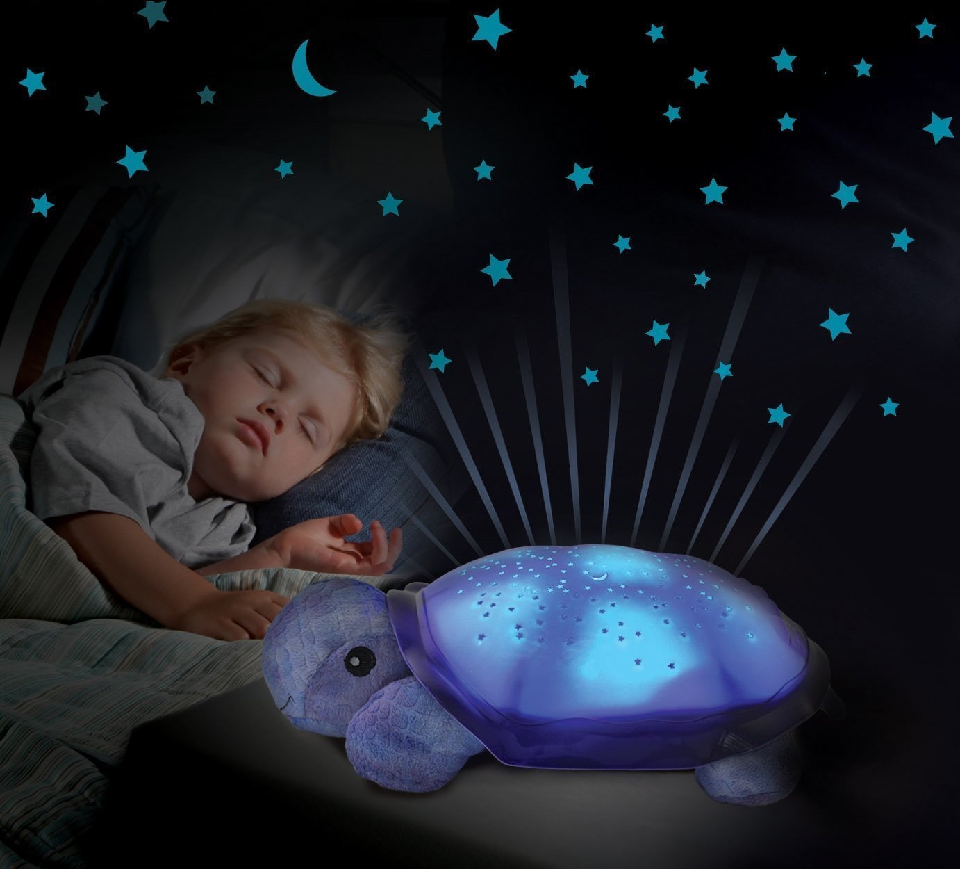LA BEAU Imported Tortoise Night Light USB Musical Turtle Night Light ...