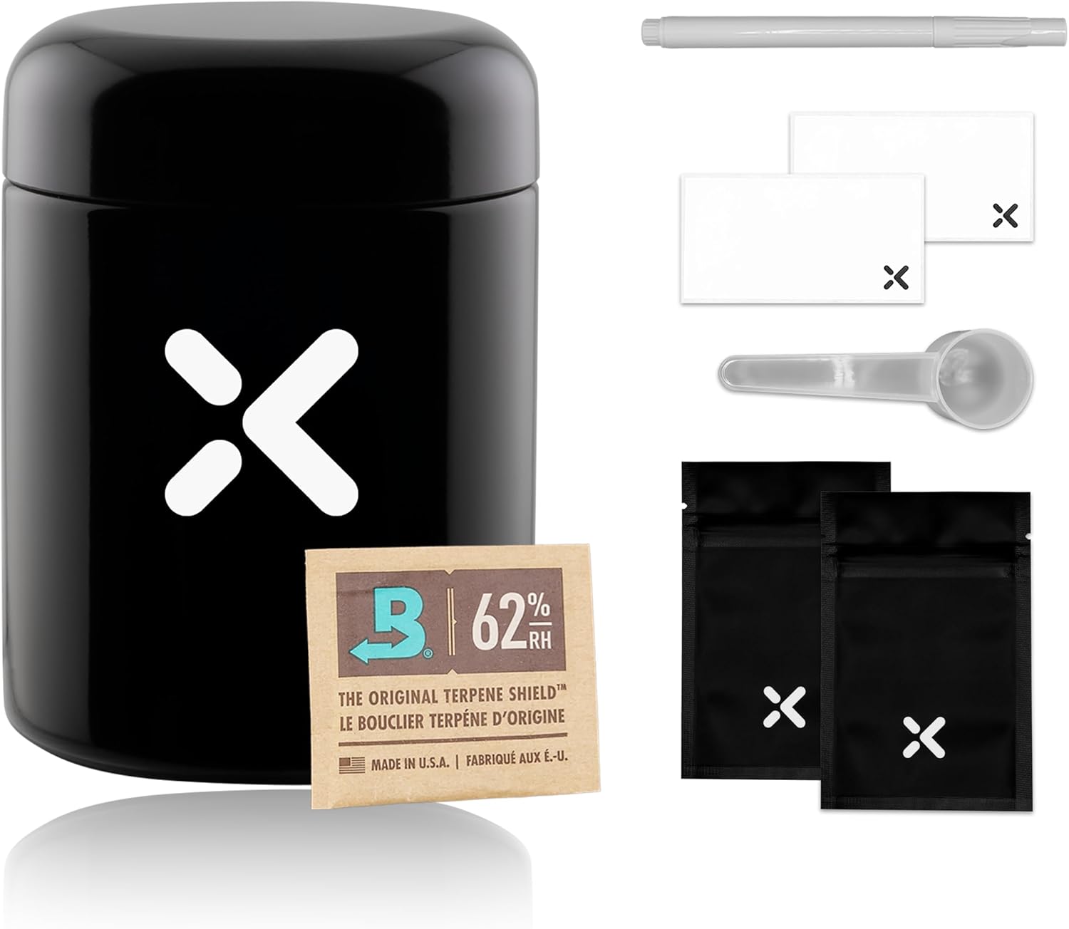 Amazon.com: X KNOX 250ml Airtight Container | Ultraviolet Glass Screw ...