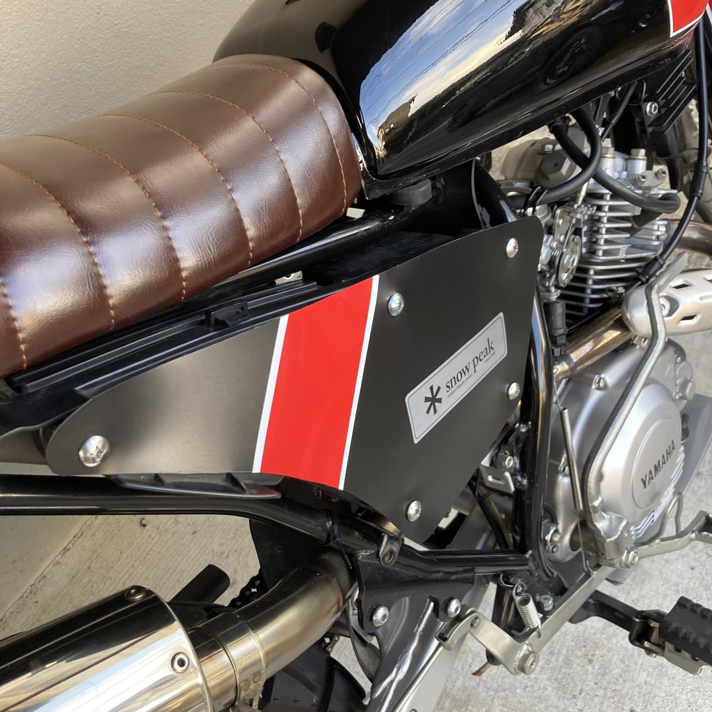 Amazon | 63cmカフェモーターサイクルフラットシートヴィンテージPUレザーシート | シート本体 | 車＆バイク