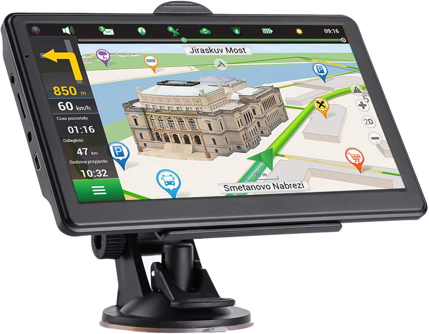 Amazon.com: GPS Navigation for Car, 2025 Map 7 inch Touch Screen Car ...