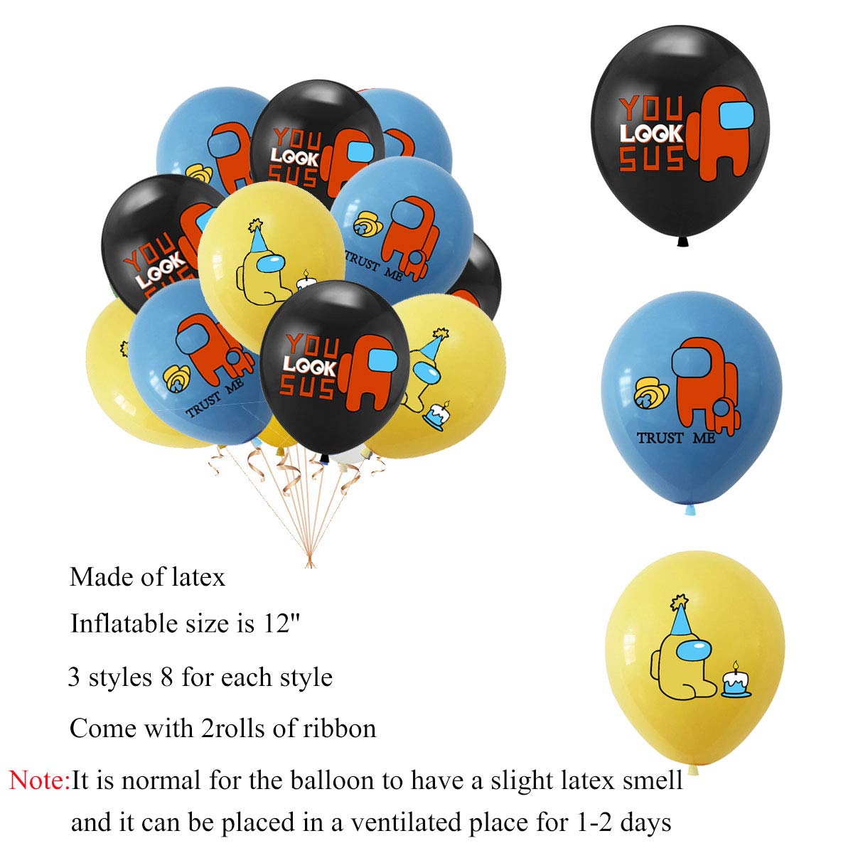 Among Us Party Supplies - Among Us Birthday Party Decorations Happy ...