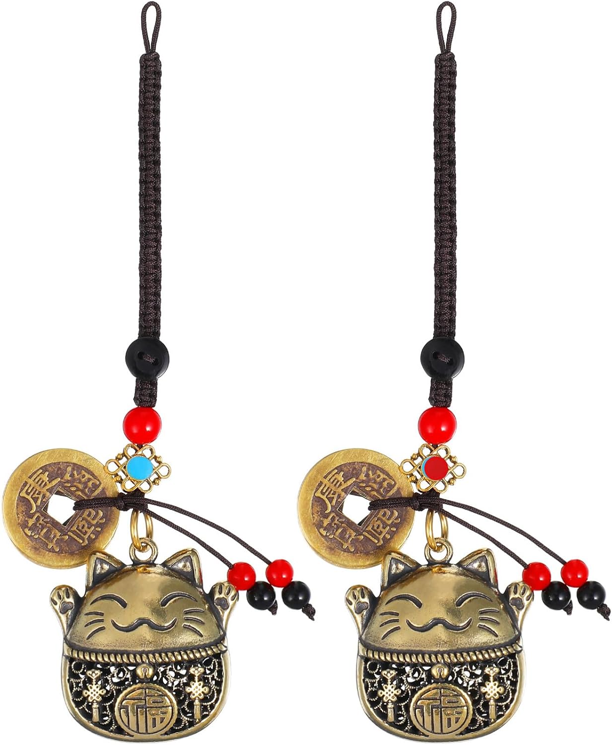 Amazon.com: PRETYZOOM 2 Pcs Pendants Good Luck Charms Vintage Brass Key ...