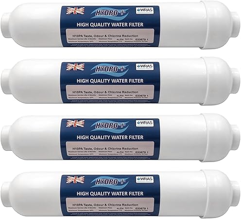 HYDRO+ H10PA Inline Fridge Water Filter | Activated Carbon Fridge ...