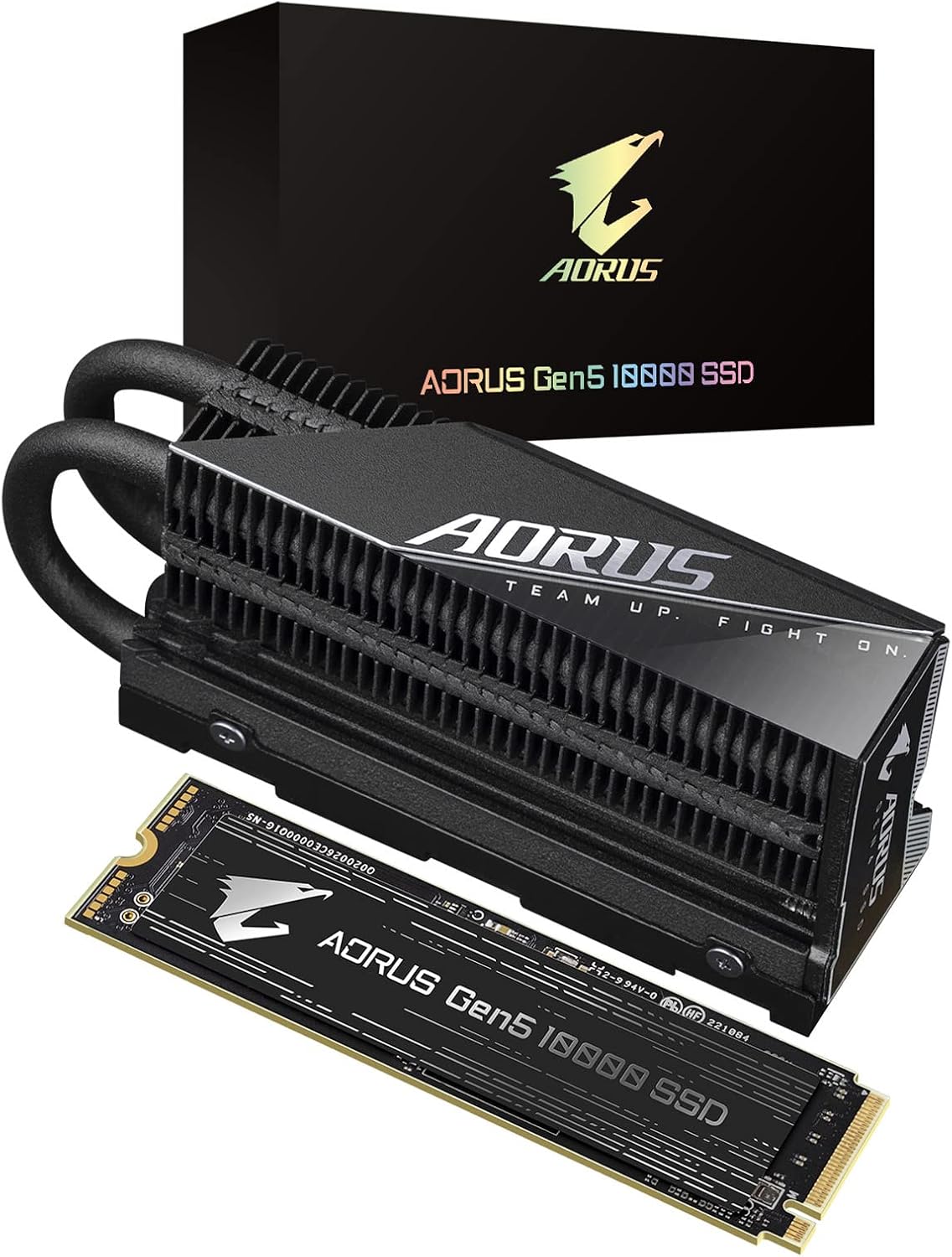 Gigabyte AORUS Gen5 10000 SSD 2TB PCIe 5.0 NVMe M.2 Internal Solid ...
