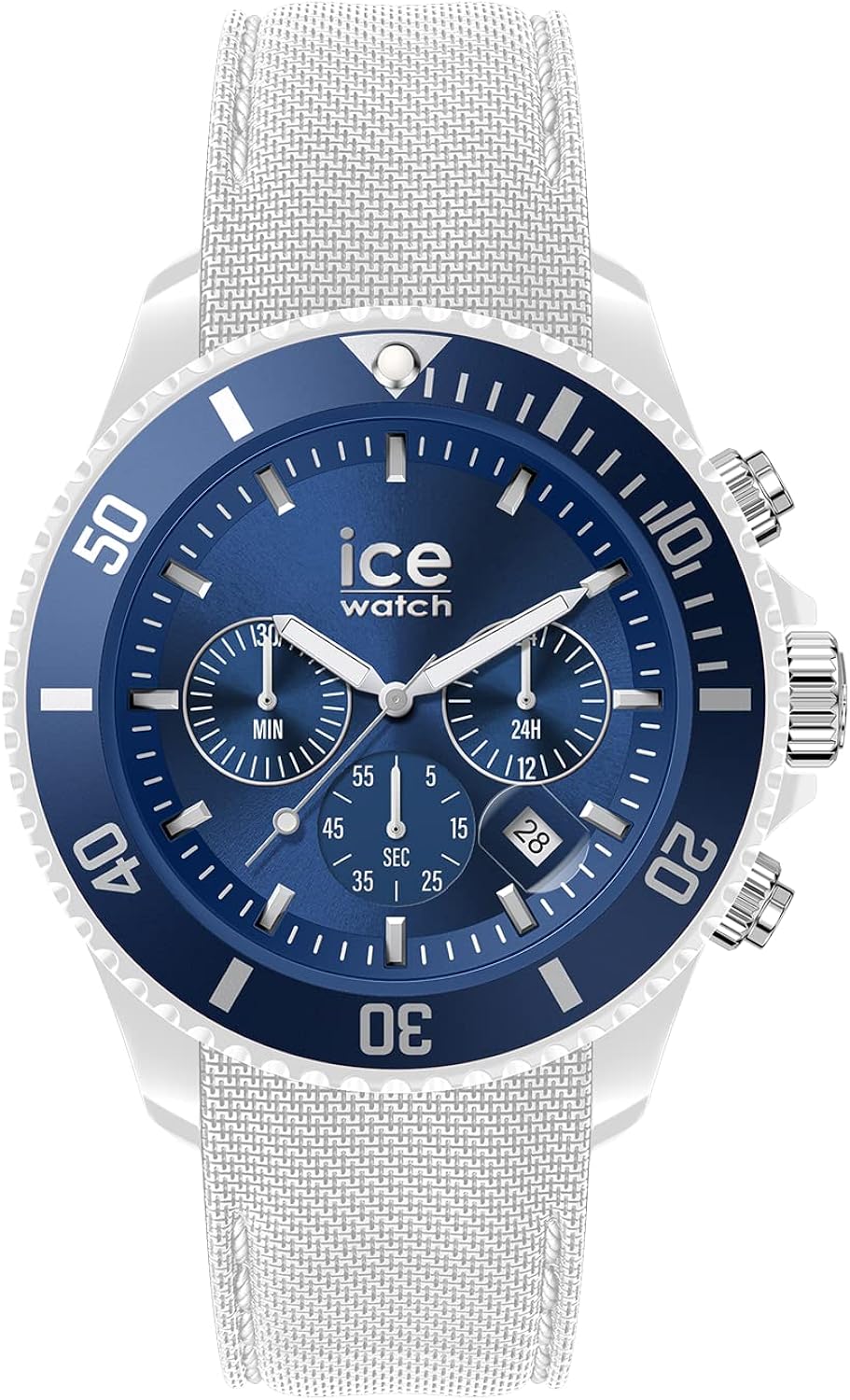 ICE-WATCH Men’s Chronograph Quartz Watch with Silicone Strap 020624 ...