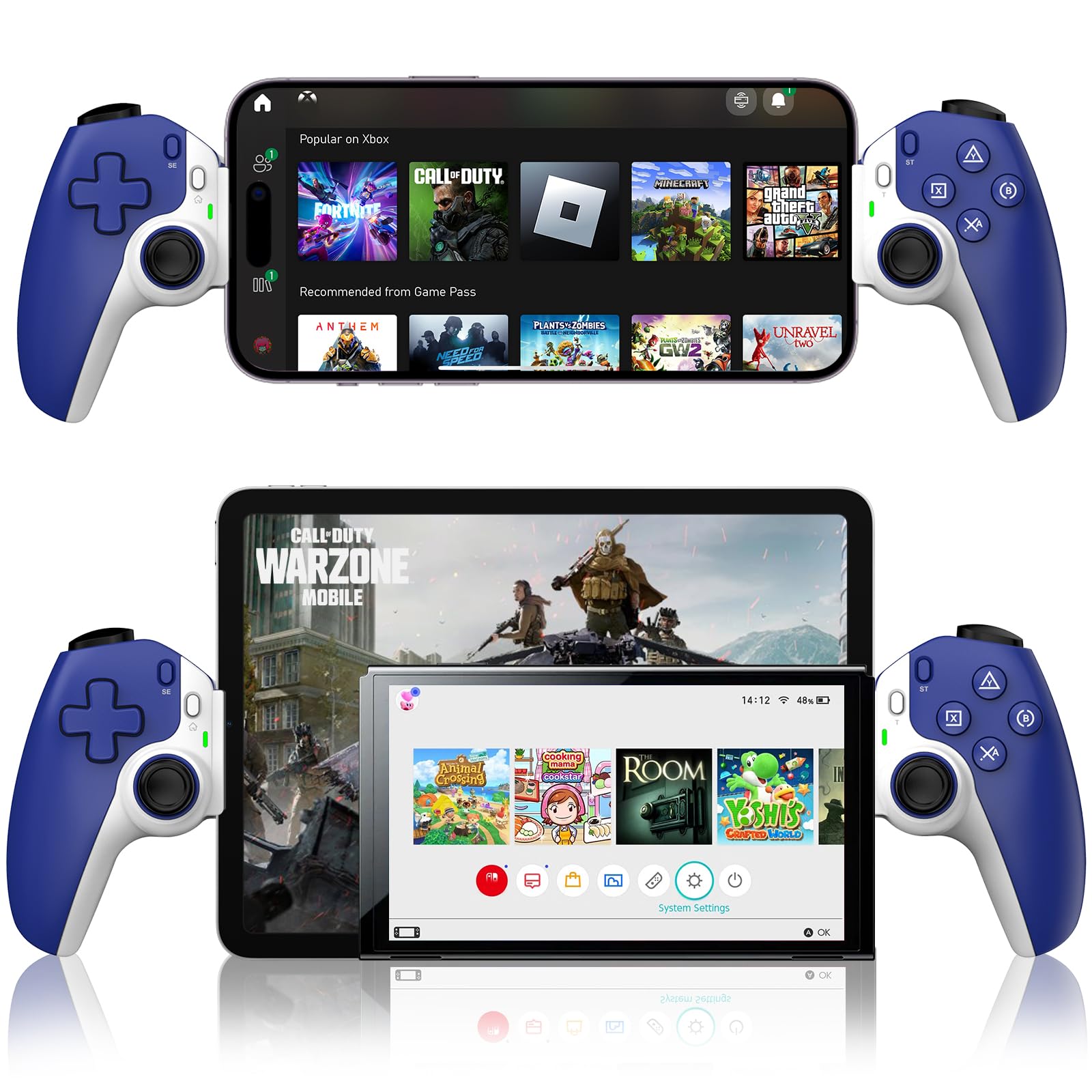 Amazon.com: arVin Mobile Game Controller for iPad/iPhone/Android/Tablet ...