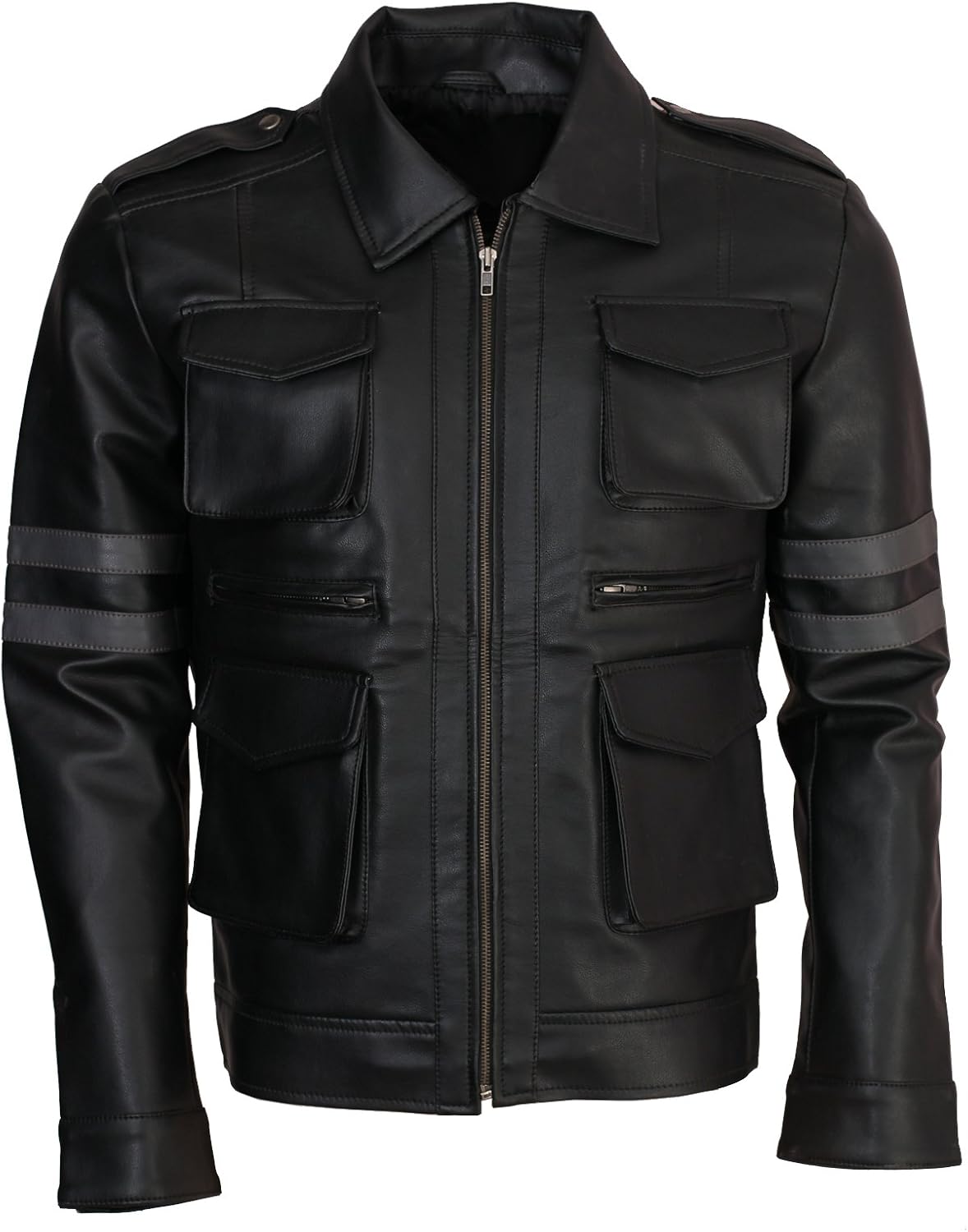 Mens Resident Casual Kennedy 6 Cosplay Leon Gamers Evil Black Genuine ...