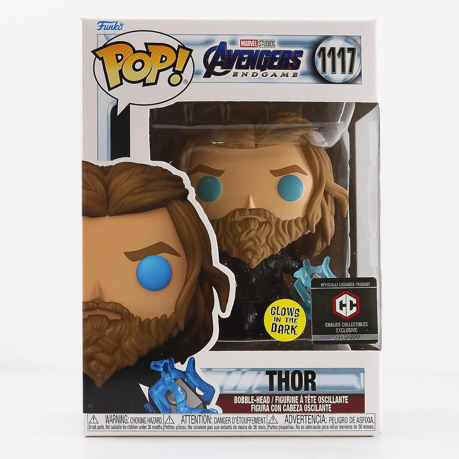 Amazon.com: Funko Pop Marvel End Game #1117 Thor with Thunder Vinyl ...