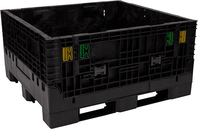 Amazon.com: Buckhorn Collapsible Bulk Box Container, Extra-Duty Plastic ...