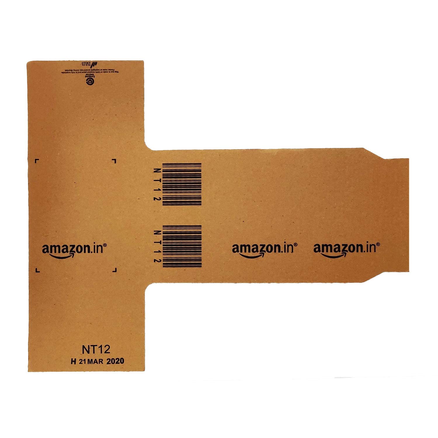 Natcorp Amazon Branded NT12 Corrugated Box, Brown (Pack of 50) : Amazon ...
