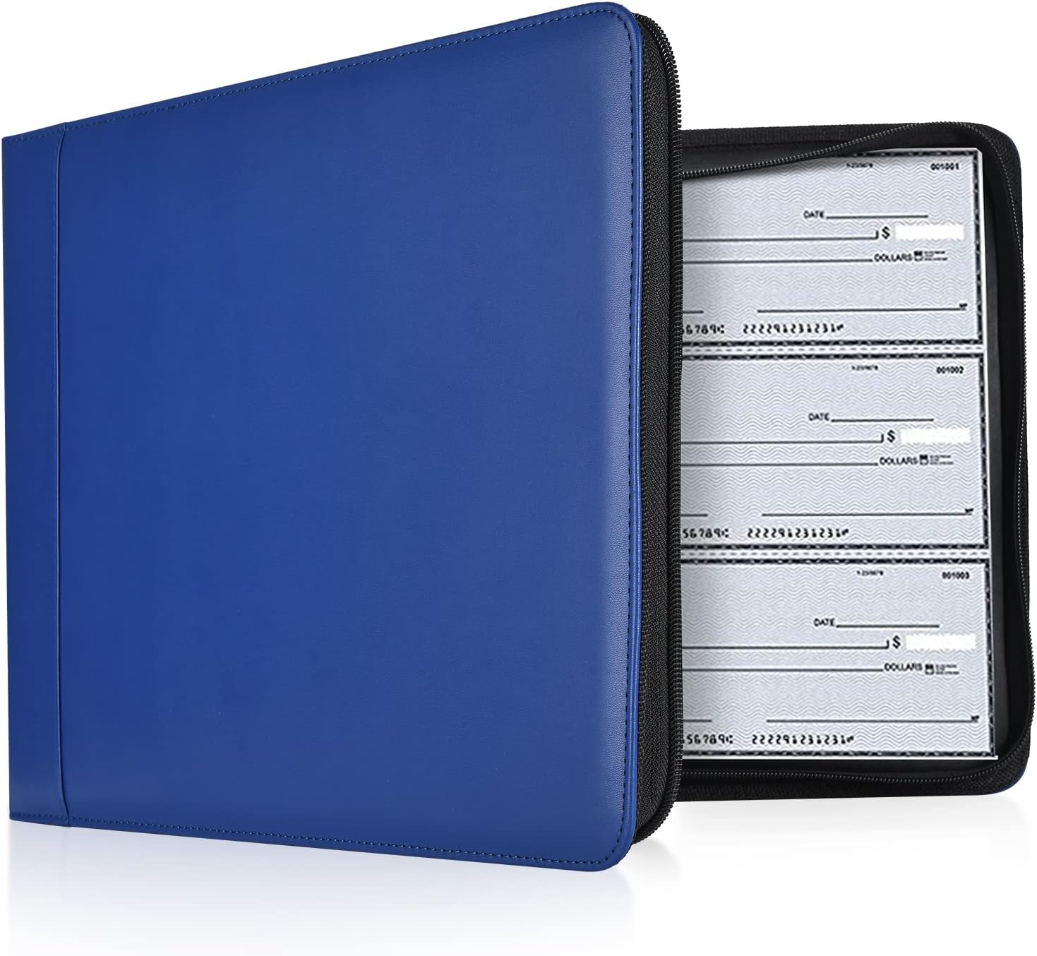 Amazon.com : Business Check 7 Ring Checkbook Binder, PU Leather ...