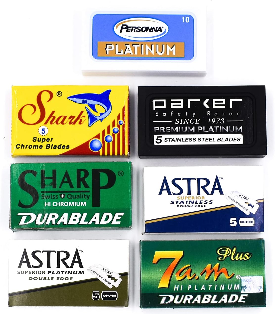 Amazon.com: 100 Excellent Quality Double Edge Razor Blades Sampler (16 ...