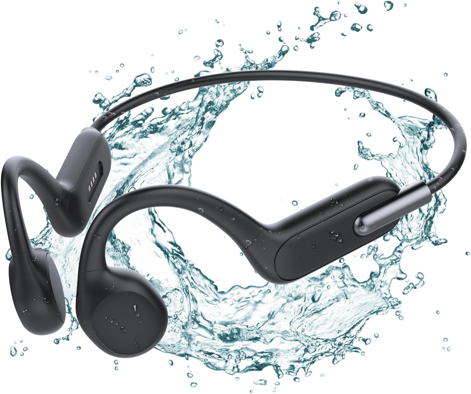 ANINUALE Bone Conduction Headphones IP68 Waterproof Swimming Headphones ...