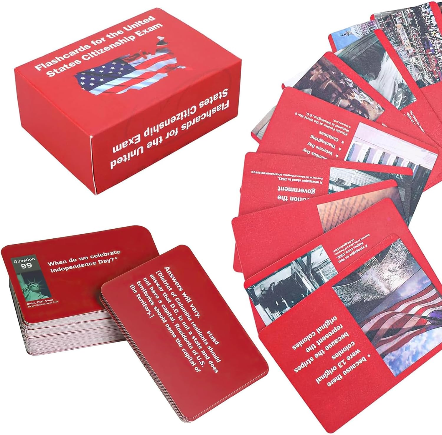 Amazon.com: 2026 New Us Citizenship Test Flash Cards 2026, Tarjetas ...