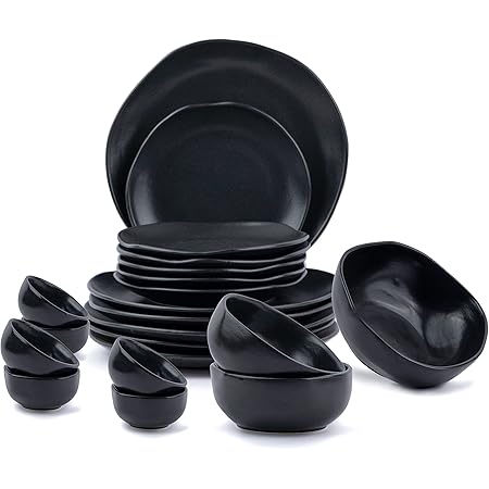 Shay Ceramic Dinner Set, 12 Pcs, Handpainted | Crockery Set for Dining ...