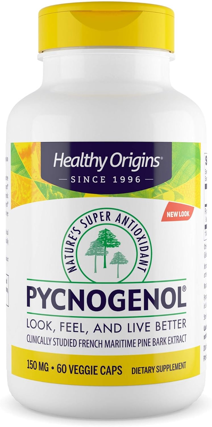 Amazon.com: Healthy Origins Pycnogenol - 150 Mg - 60 Vegetarian ...