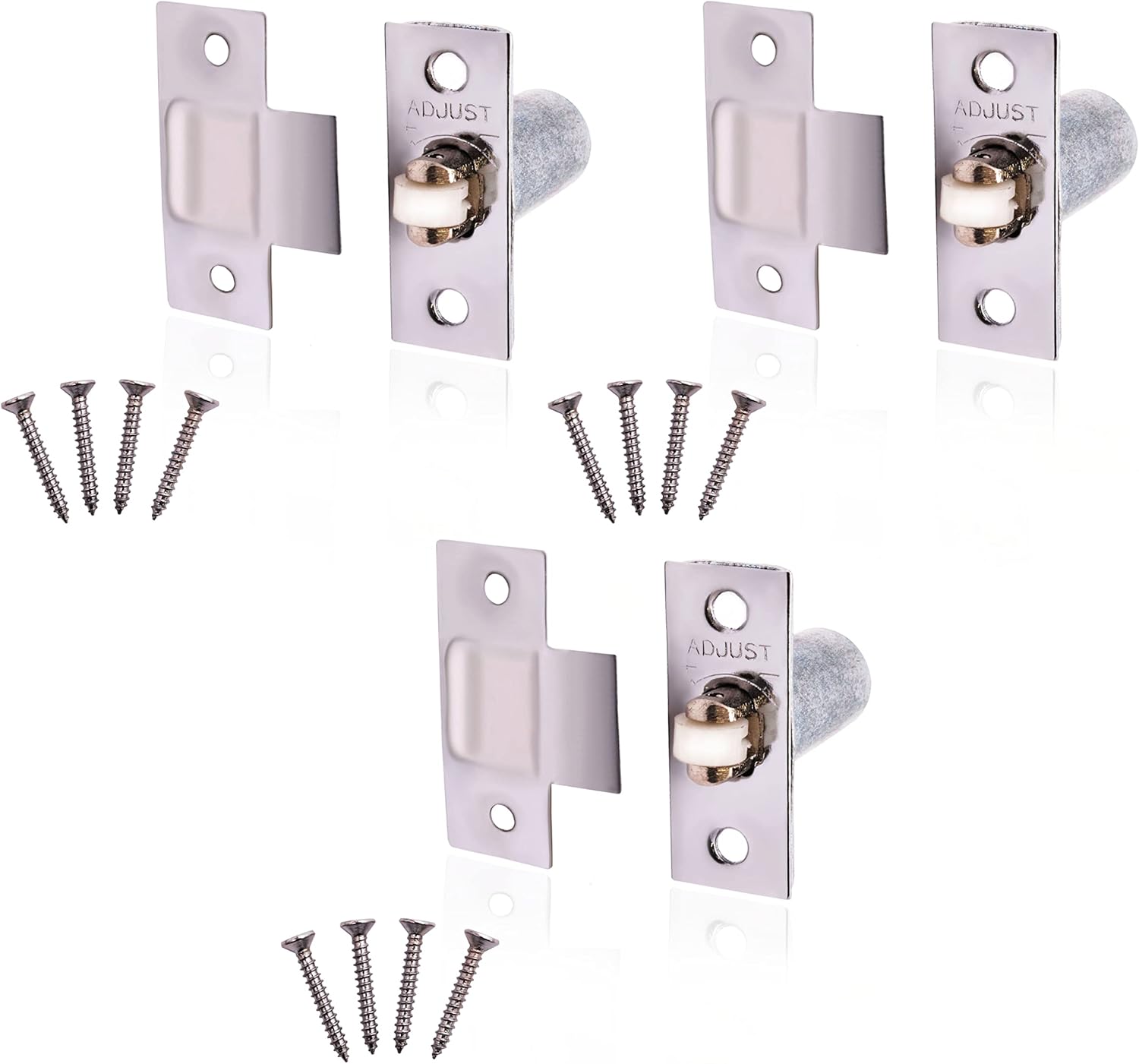 Adjustable Roller Catch Spring Loaded Latch Lock for Internal Doors ...