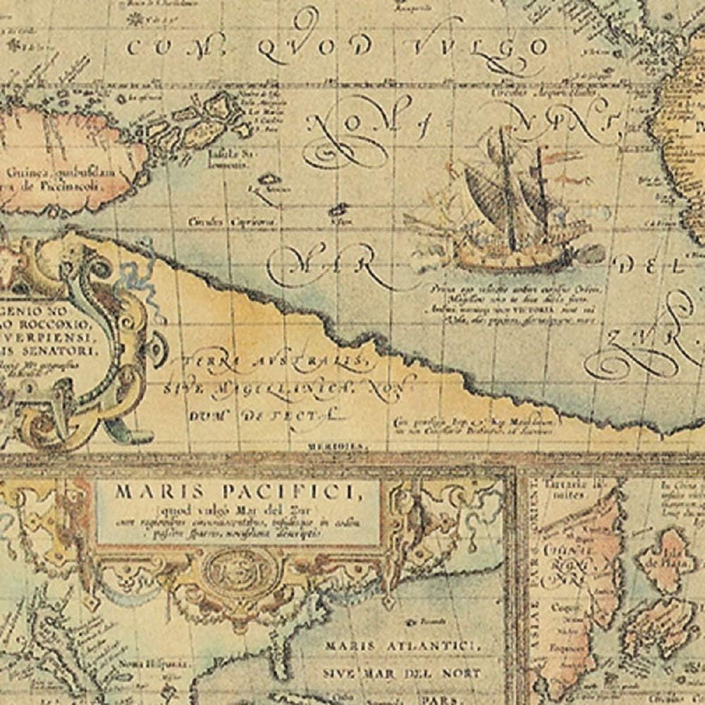 Amazon.com: Pirate Treasure Map Gift Wrapping Paper Roll - 24" x 15 ...