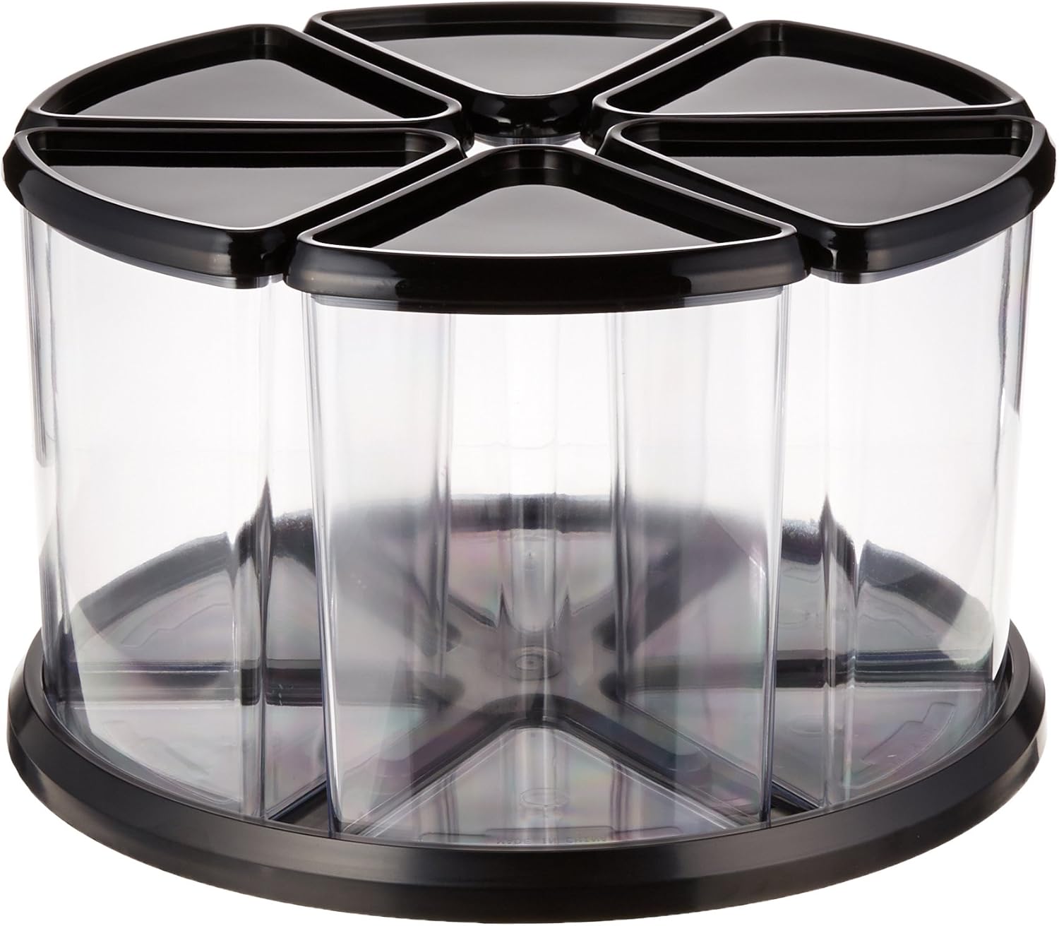 Deflecto Carousel Storage Tidy - Six Tubs, Black : Amazon.co.uk: Home ...
