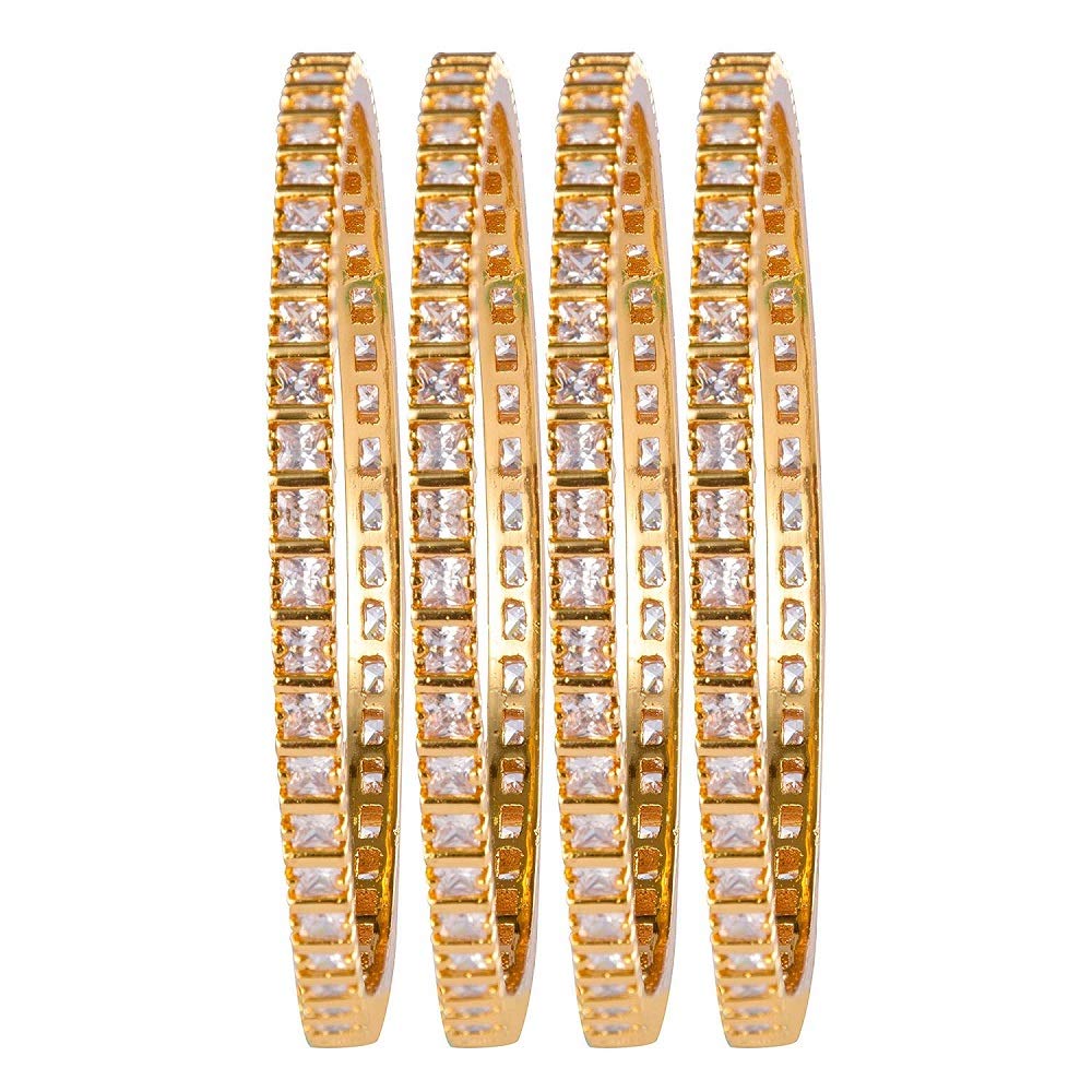 Gold Bangles Designs With Stones