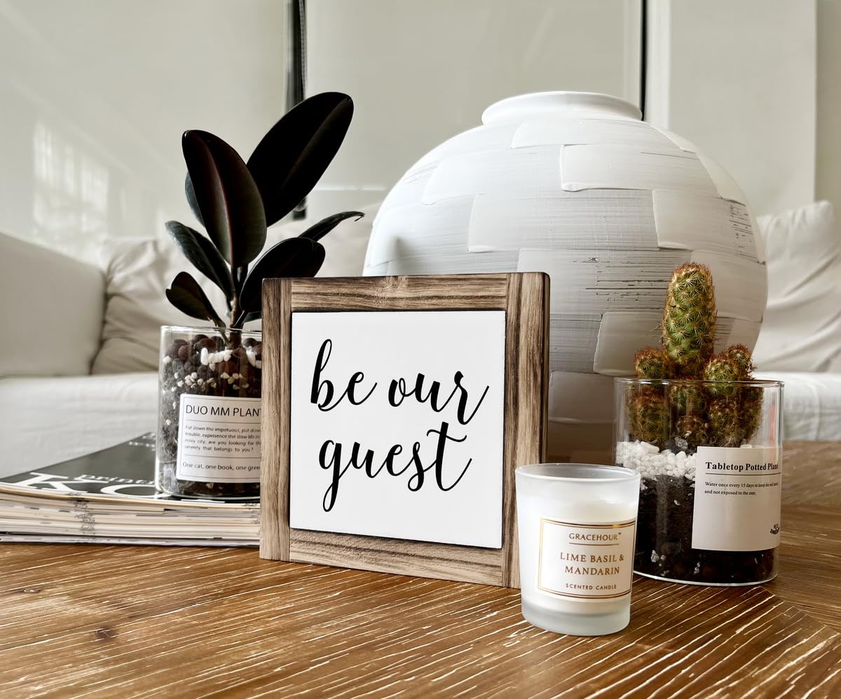 Snapklik.com : Inspirational Wooden Box Signs - Welcome & Guest Room Decor