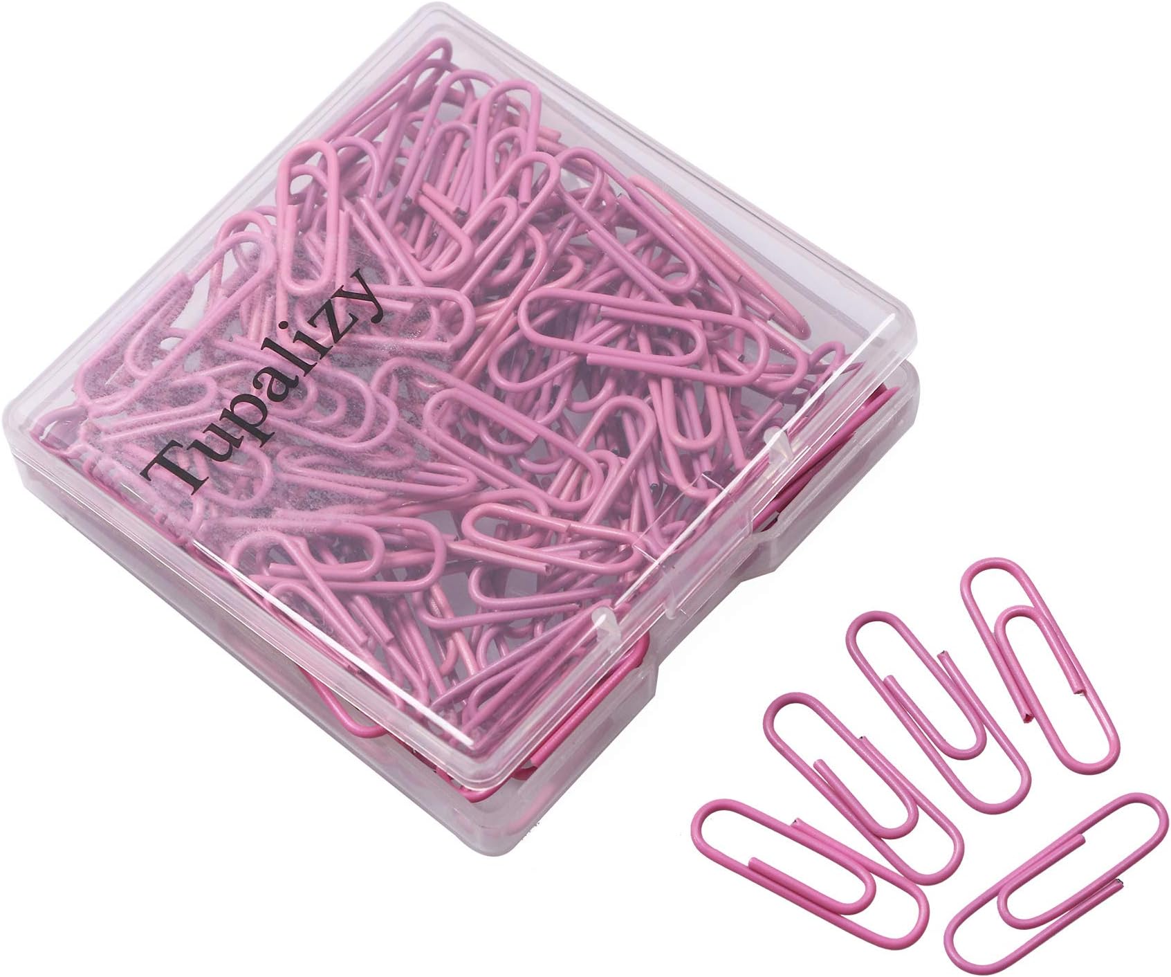 Tupalizy 28mm Small Colored Plastic Coated Paperclips Metal Bookmark ...