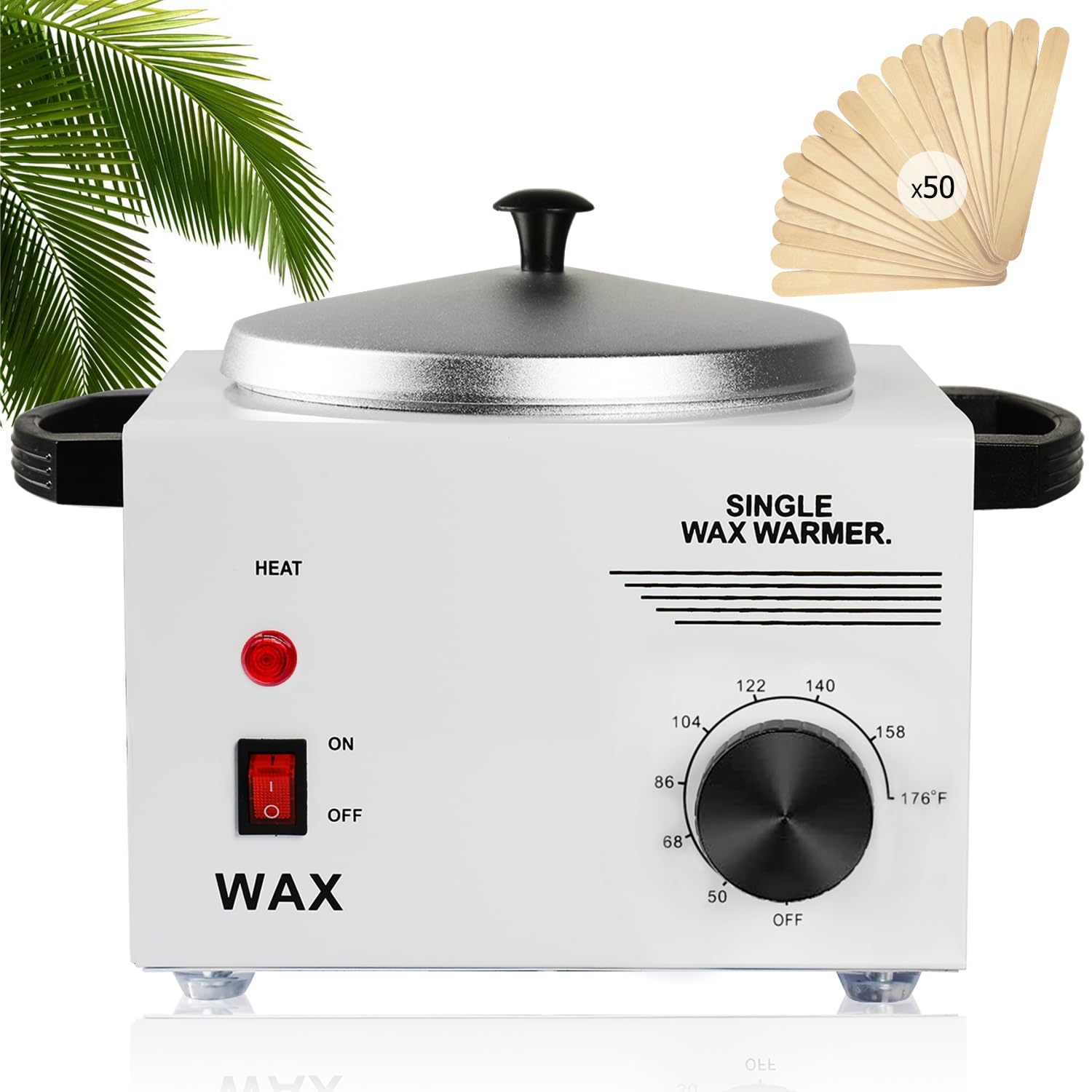 Amazon.com : Single Wax Warmer Professional Electric Wax Heater for Hair Removal- Wax Pot with ...