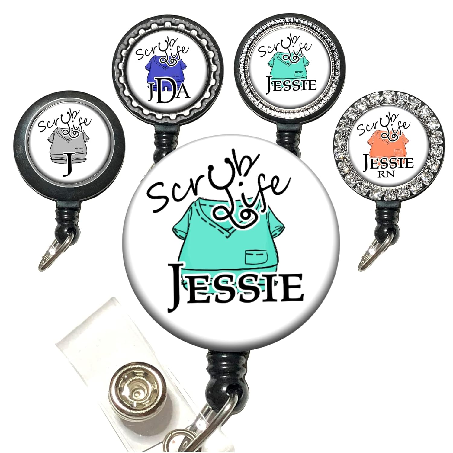 Amazon.com: Show Your Passion with Scrub Life Badge Reel - 8 Colors ...